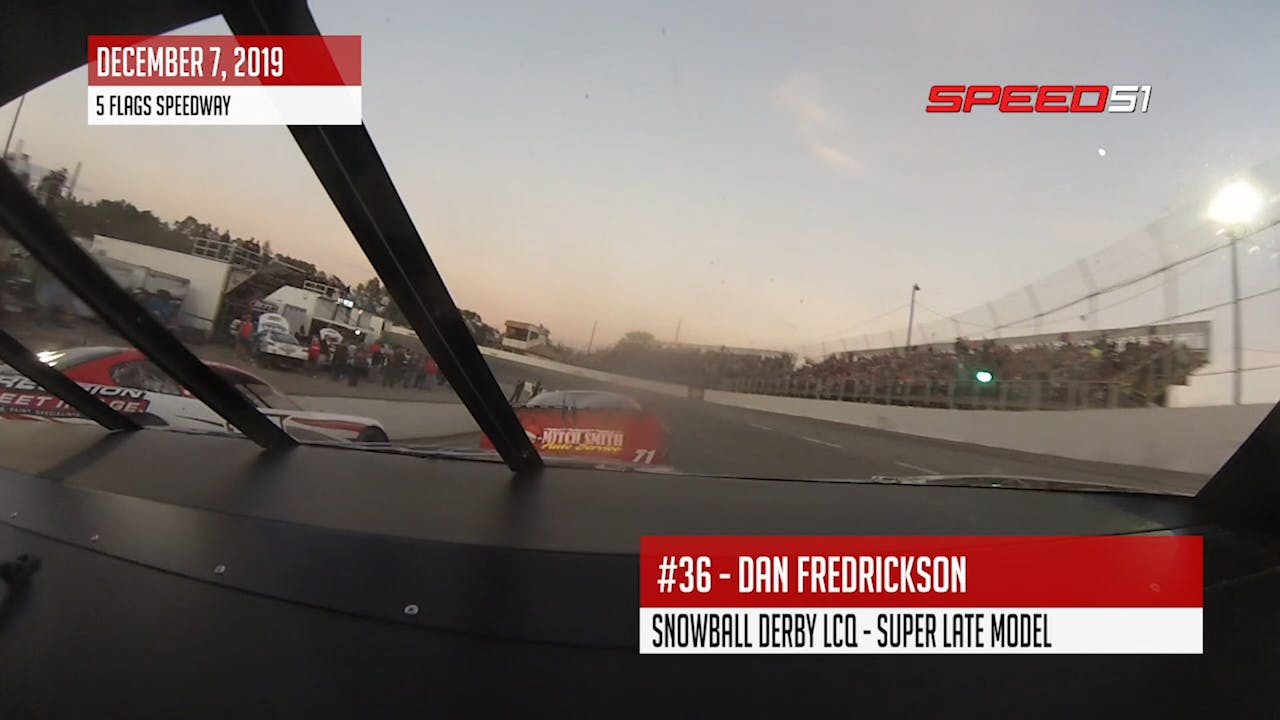 Dan Fredrickson, Snowball Derby LCQ at Five Flags - On Board - Dec. 7 ...