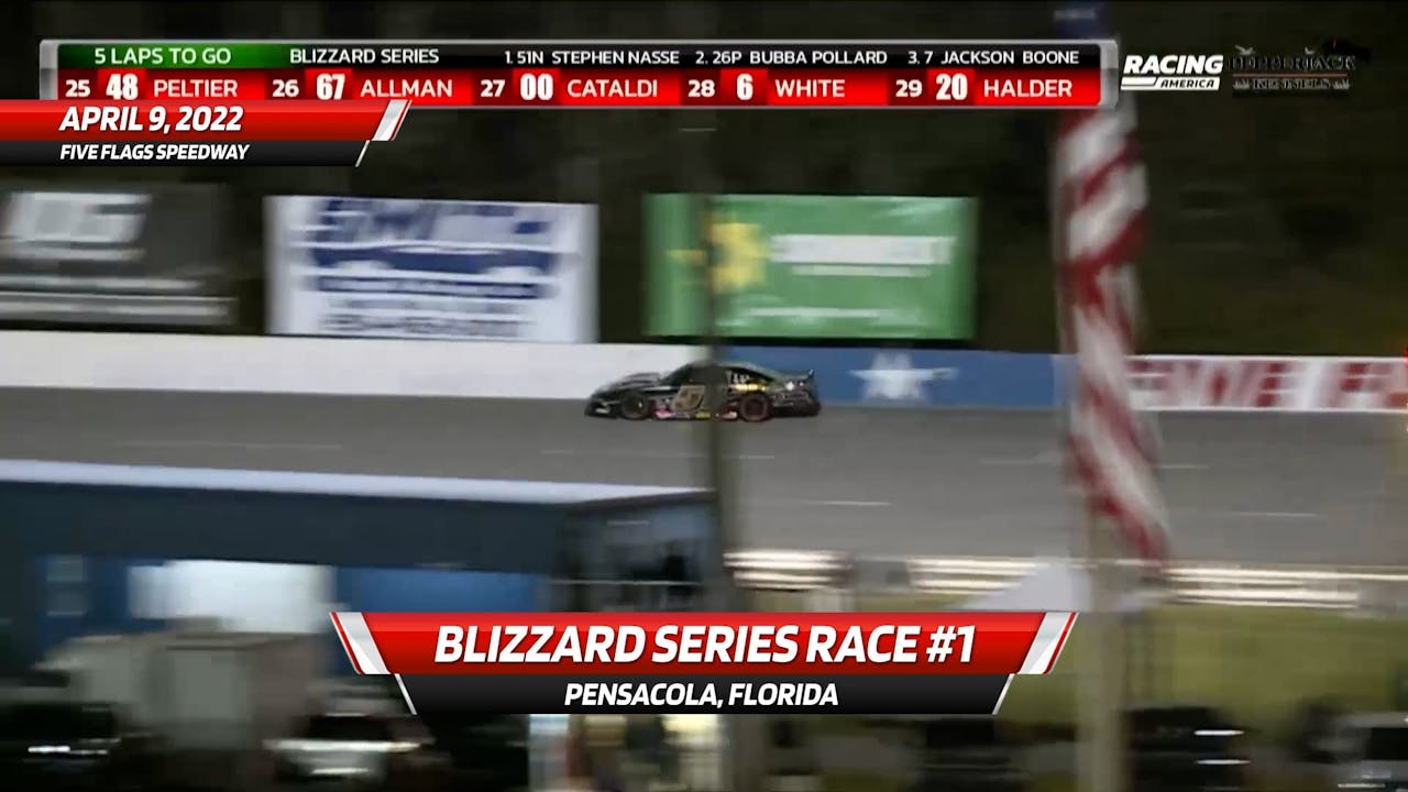 Last Five Laps - Blizzard Series Race #1 at Five Flags Speedway - 4.9. ...