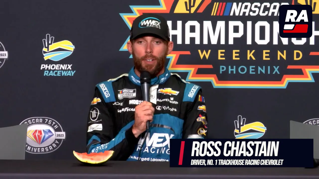 Ross Chastain Post-Race Press Conference NASCAR Cup Series Championship Race - All Trackhouse ...