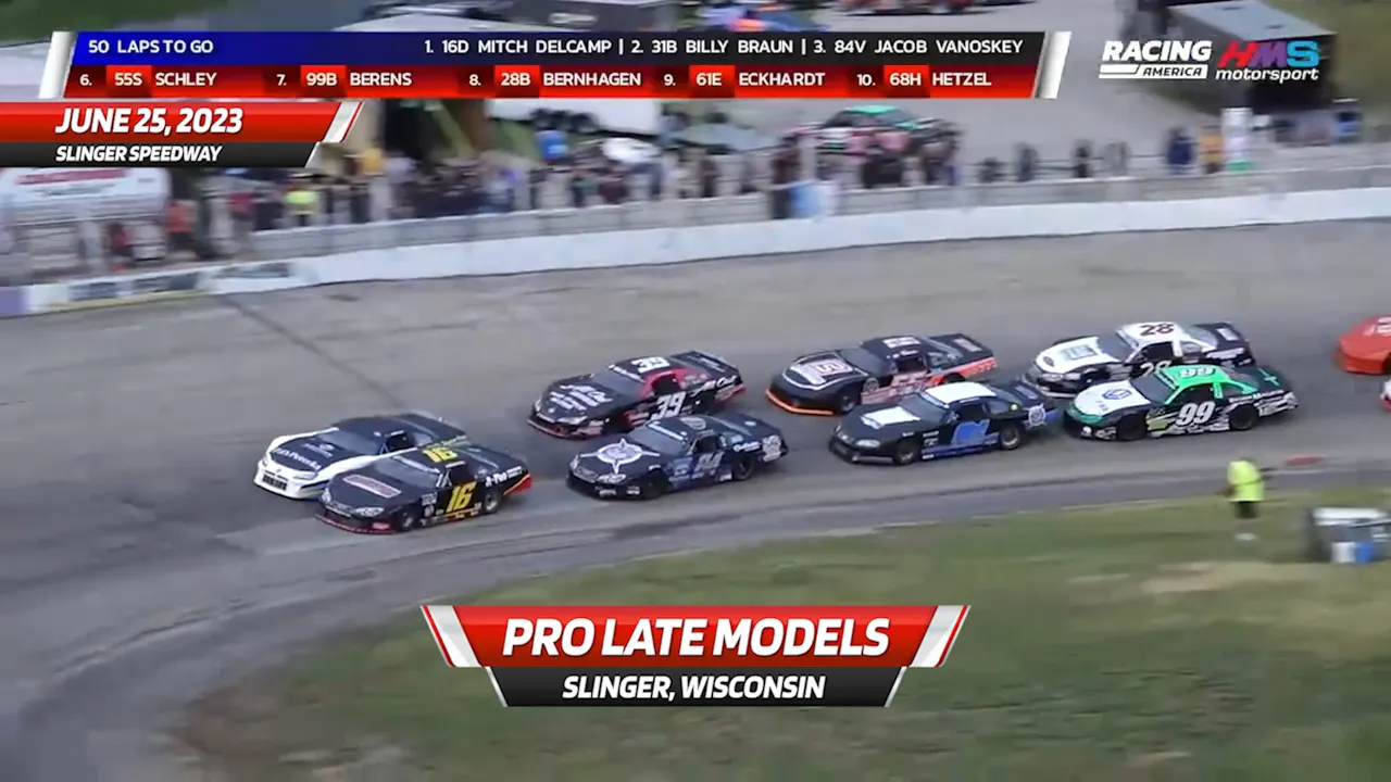 Highlights - Pro Late Models at Slinger Speedway - 6.25.23 - Racing ...