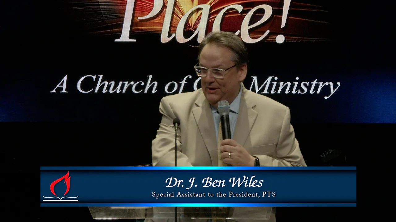 PTS Chapel ~ Dr. Ben Wiles - April 3, 2024 - PTS | SPN