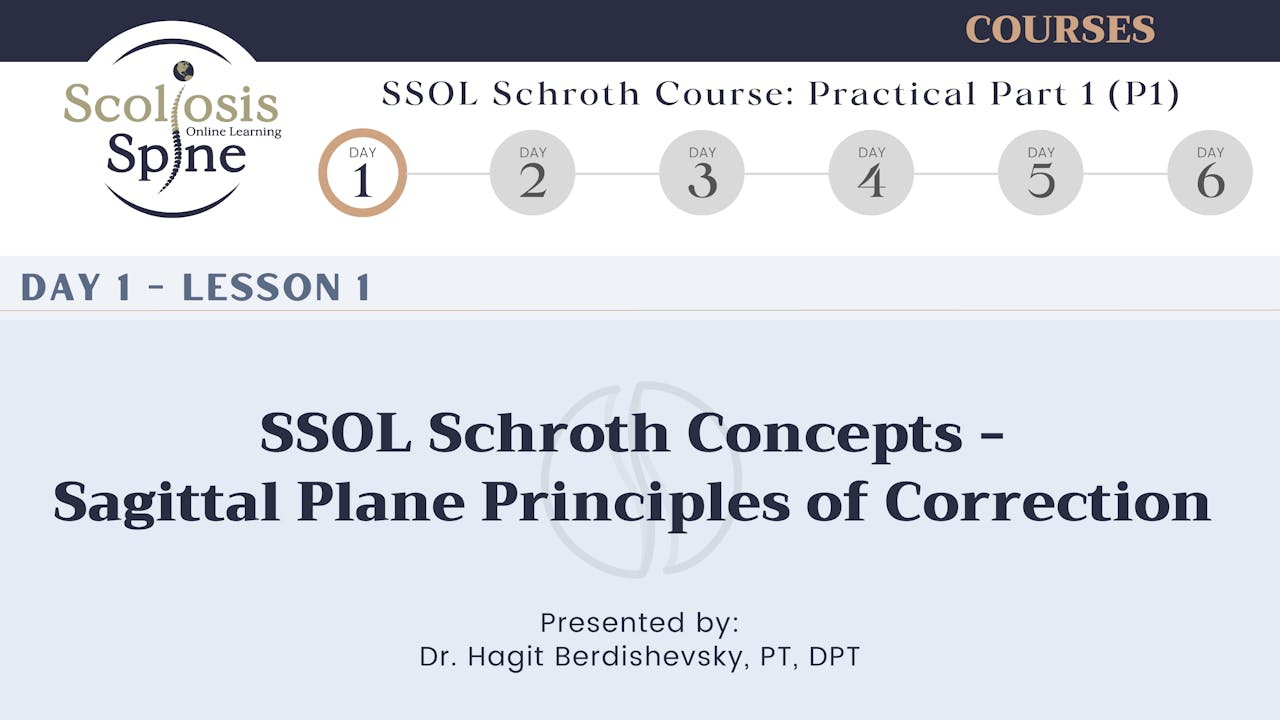 D1-1 SSOL Schroth Concepts - Sagittal Plane Principles of Correction ...