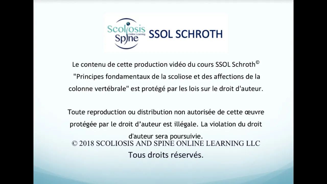 [fr] Part 2 SSOL Course Fundamentals of Scoliosis & Spinal Conditions ...