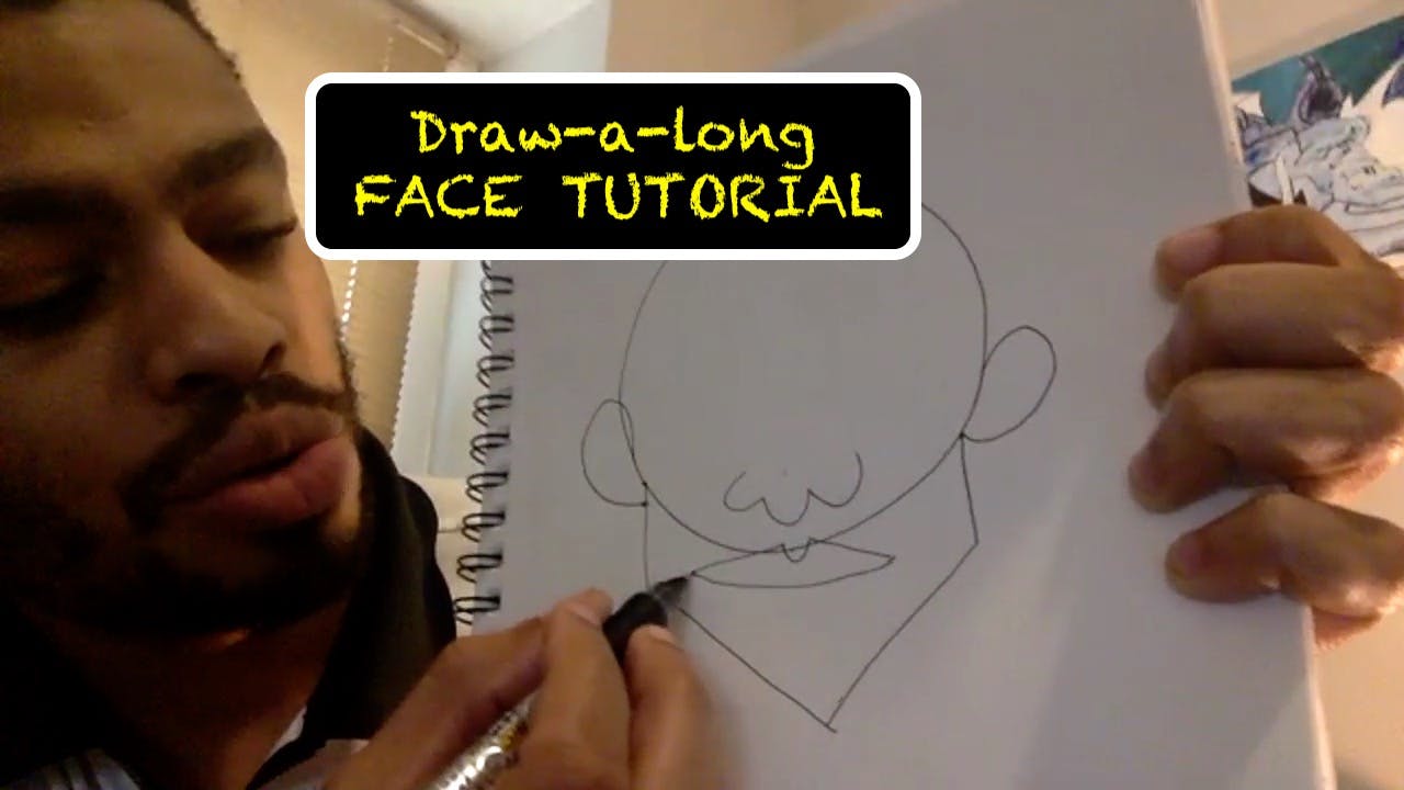 Draw-a-Long Tutorial - A Face - storyplay.tv