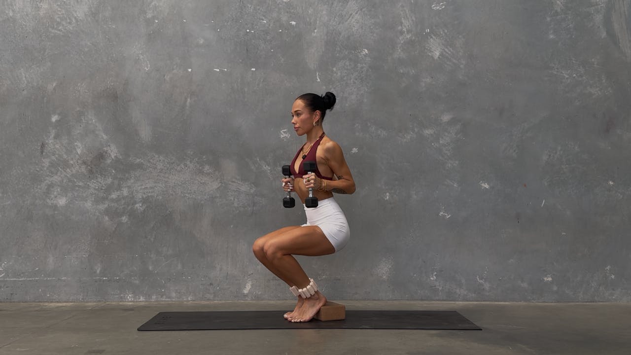 55 MINUTE FULL BODY STRENGTH: WEIGHTS + ANKLE WEIGHTS + BLOCK (Youtube ...