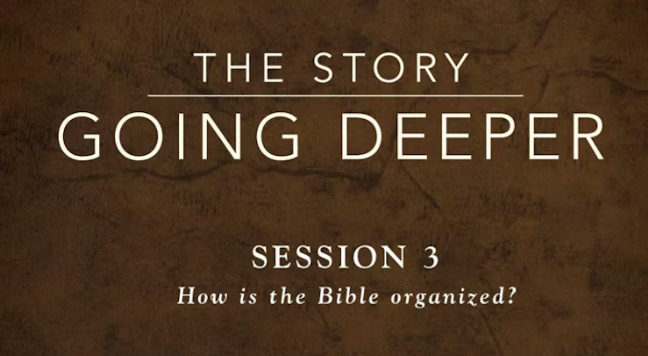 The Story: Going Deeper - Session 3: How Is the Bible Organized? - The ...