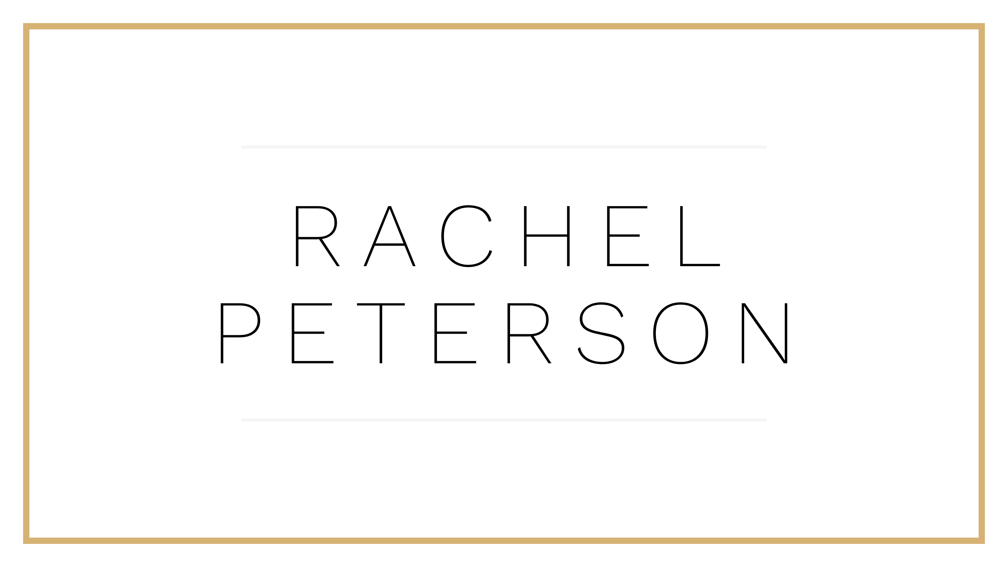 Rachel Peterson - ORRO