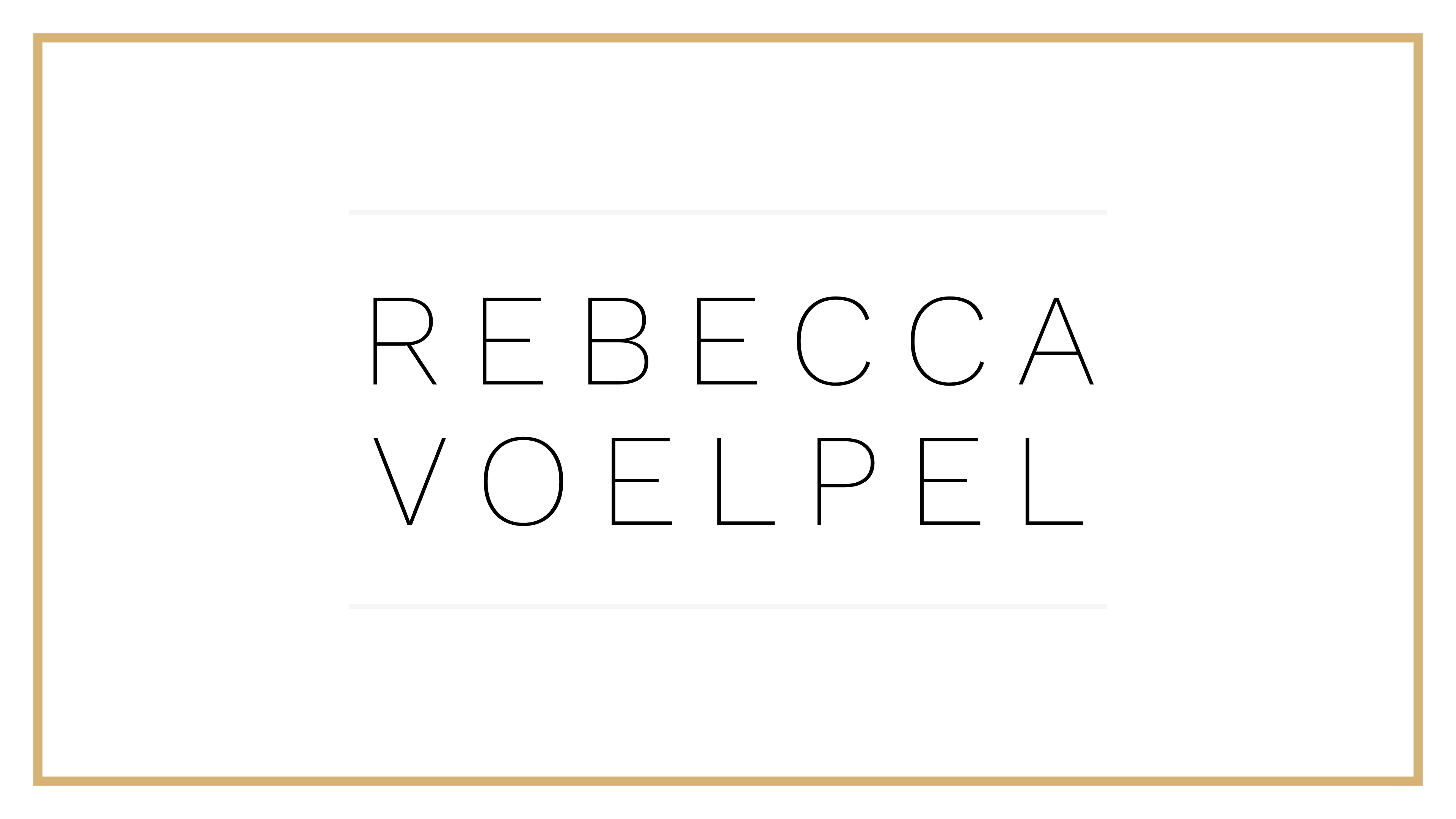 Rebecca Voelpel - ORRO