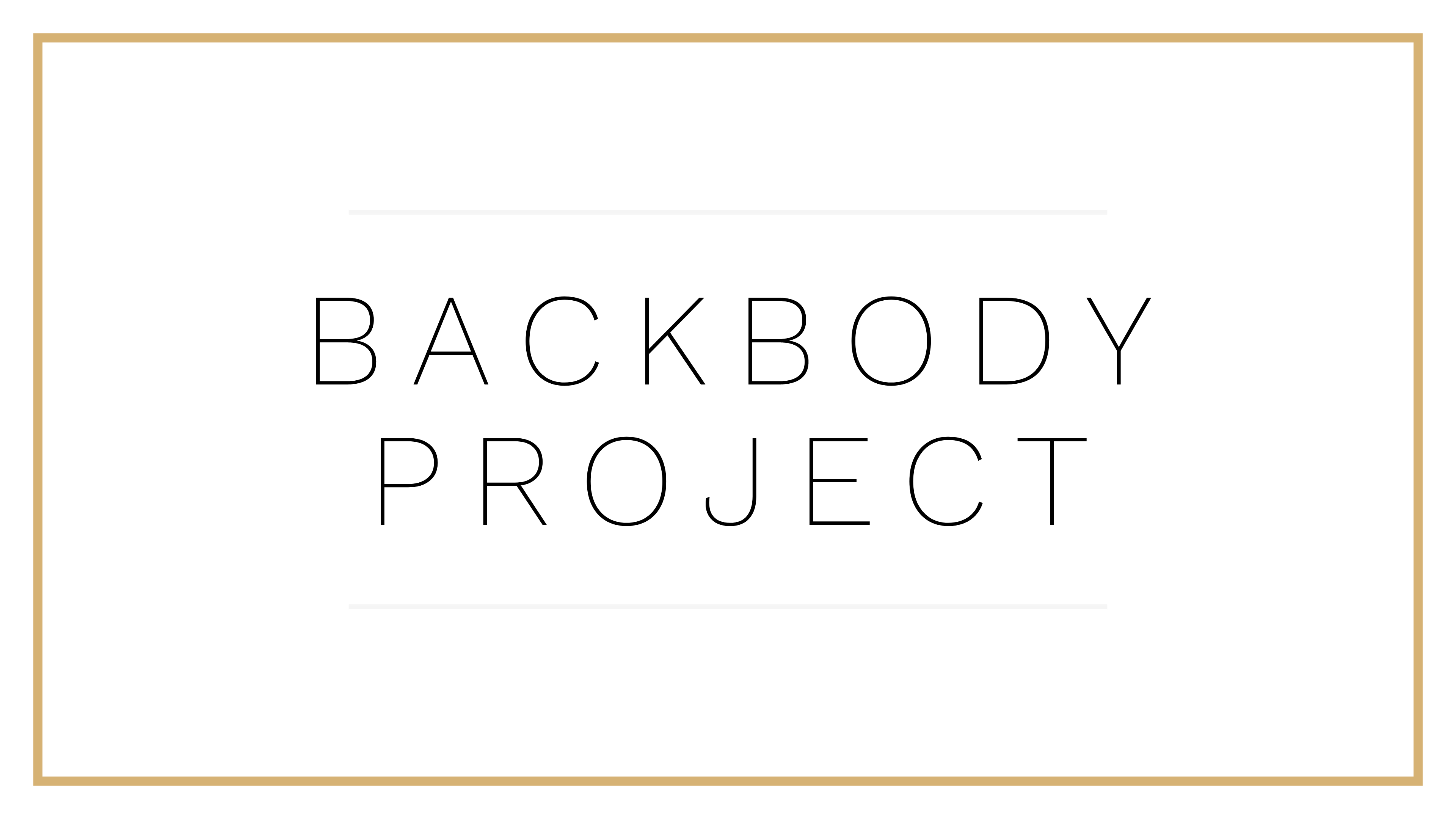 Backbody Project - ORRO