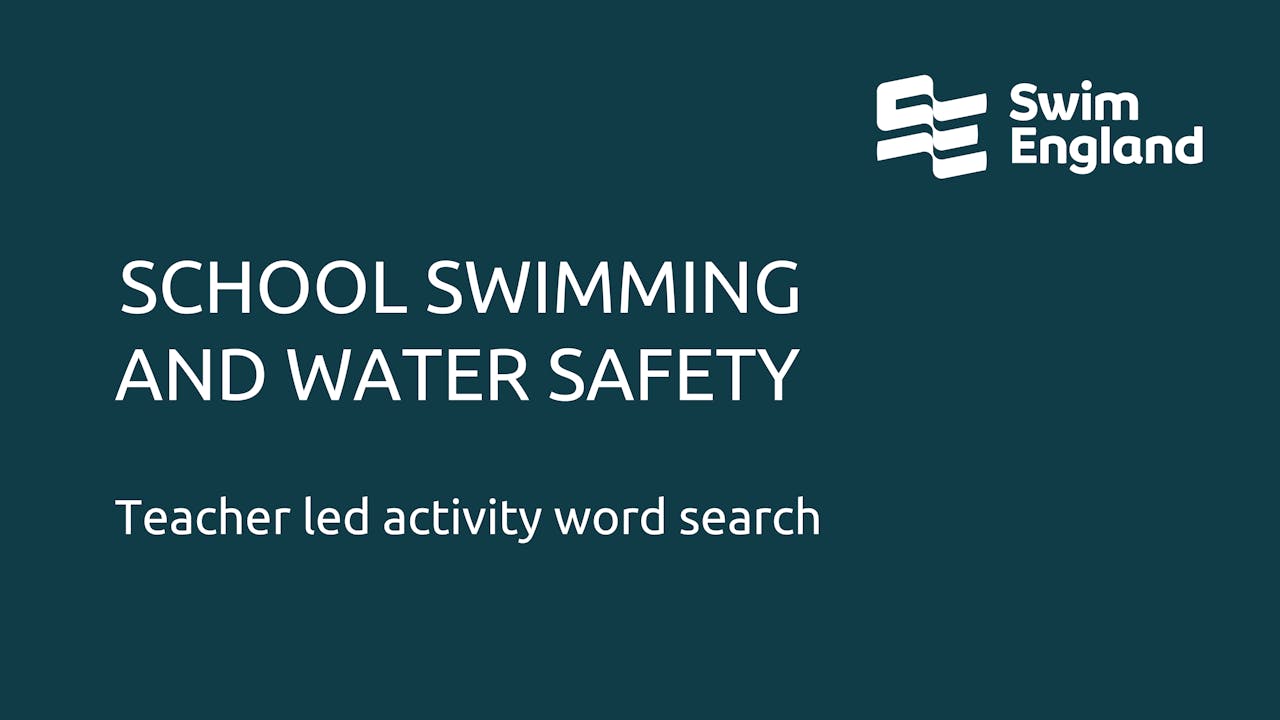 Teacher led activity word search - Resources - Swim England