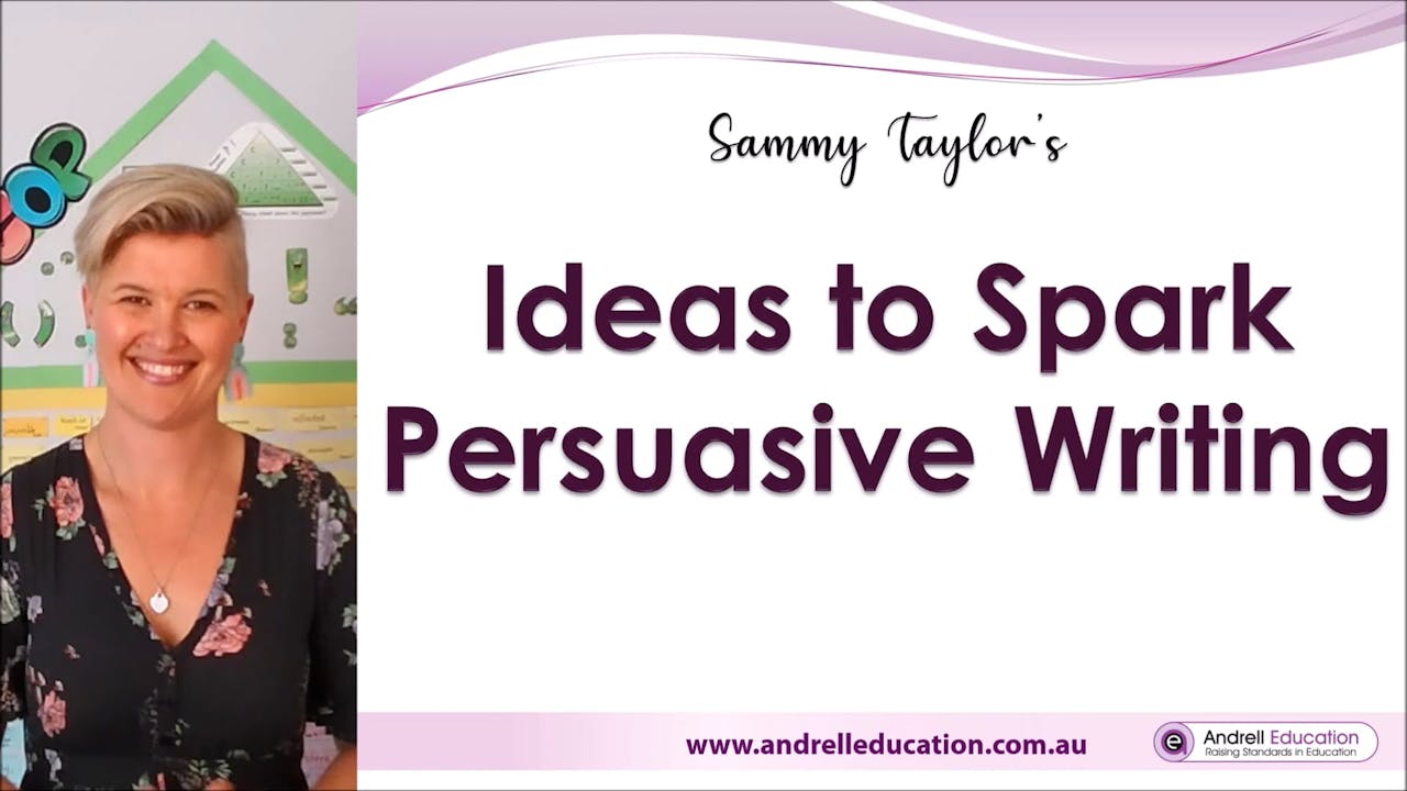1. Introduction - Ideas to Spark Persuasive Writing - T2L TV