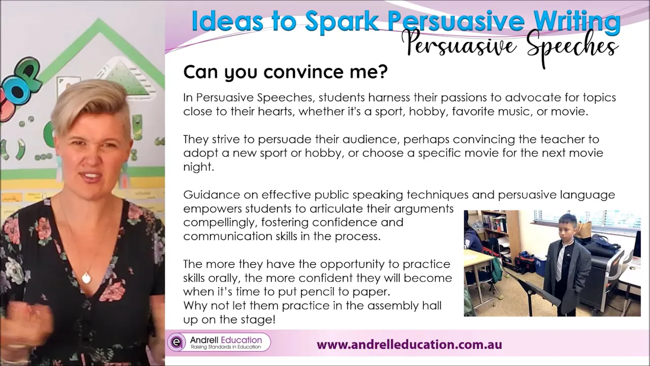 Writing - Persuasive Speeches - T2L TV