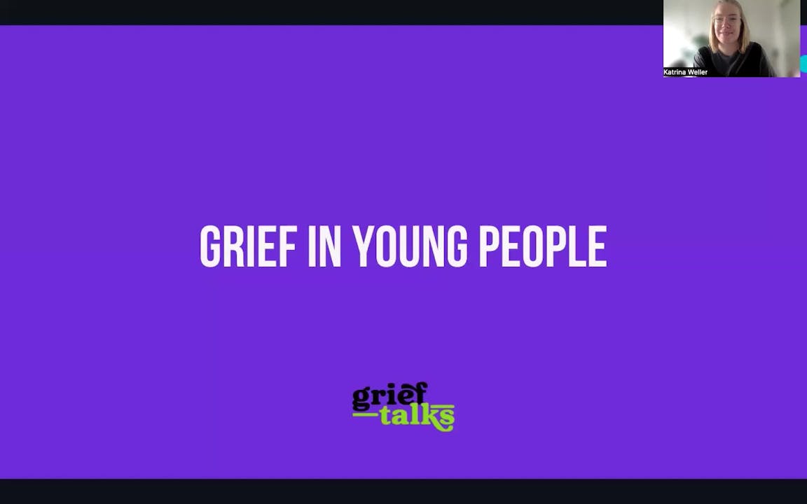 Grief in Young People - Katrina Shaw - T2L TV