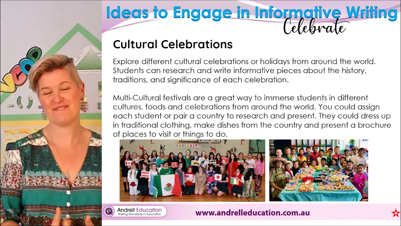 17. Engage in Informative Writing Cultural Celebrations - T2L TV