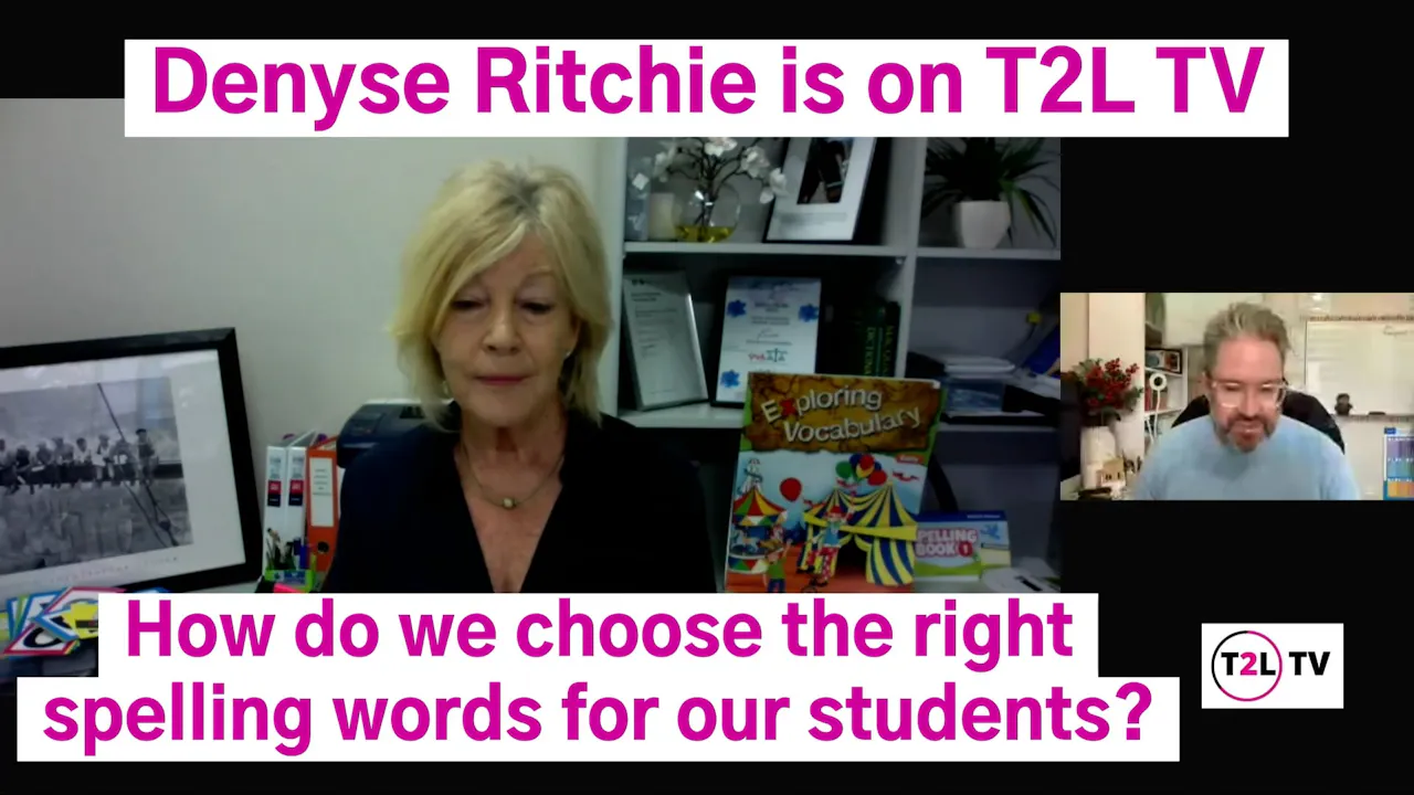 How do we select the right spelling words for our students? - T2L TV