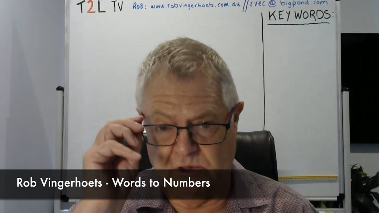 5. Words to Numbers - T2L TV