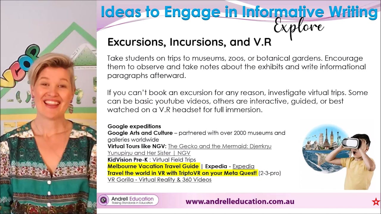 10. Engage in Informative Writing Explore - T2L TV