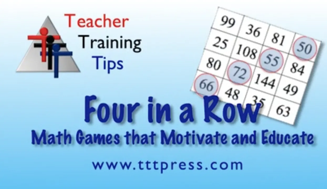 Four in a Row - EdStream by Teacher to Teacher Press