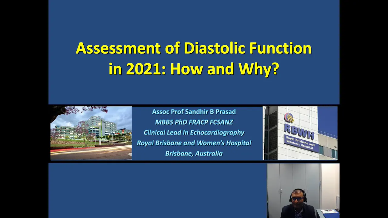 Assessment of Diastolic Function in 2021: How and Why - ASUMDrive