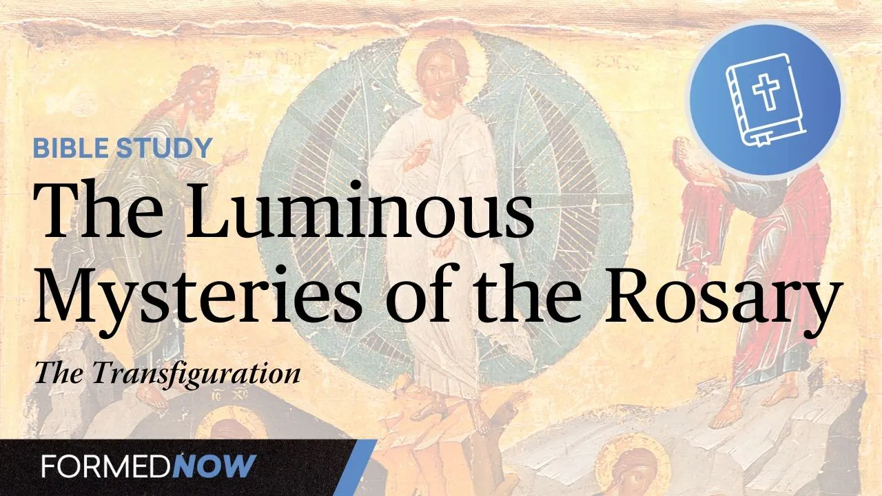 A Bible Study on the Luminous Mysteries: The Transfiguration (Part 4 ...