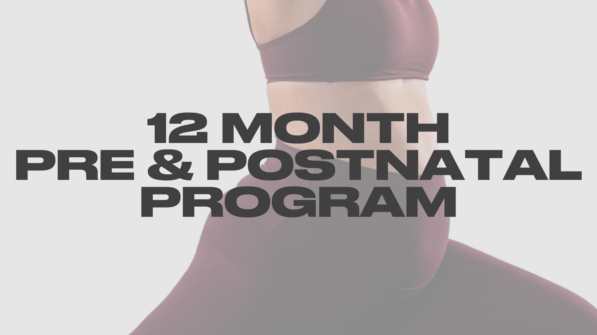 Pre & Postnatal Program - Barre Belle Online
