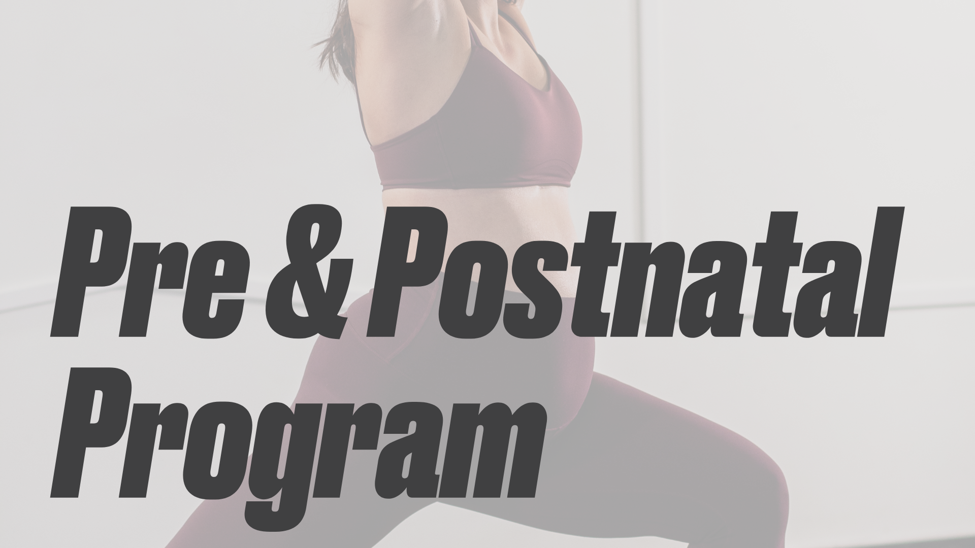 Pre & Postnatal Program - Barre Belle Online
