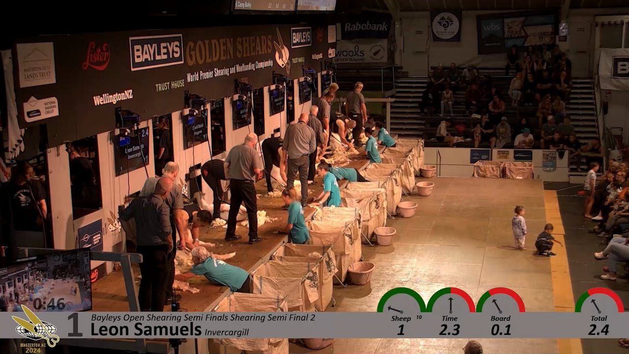 Bayleys Open Shearing Semi Finals Shearing Semi Final 2 - Open Shearing ...