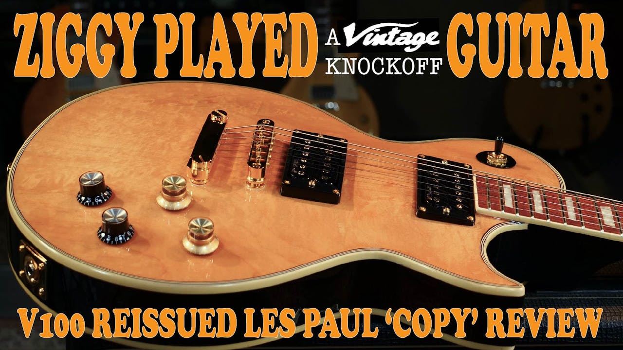 Vintage V100M Reissued - Mick Ronson Les Paul Tribute - Guitar Review ...