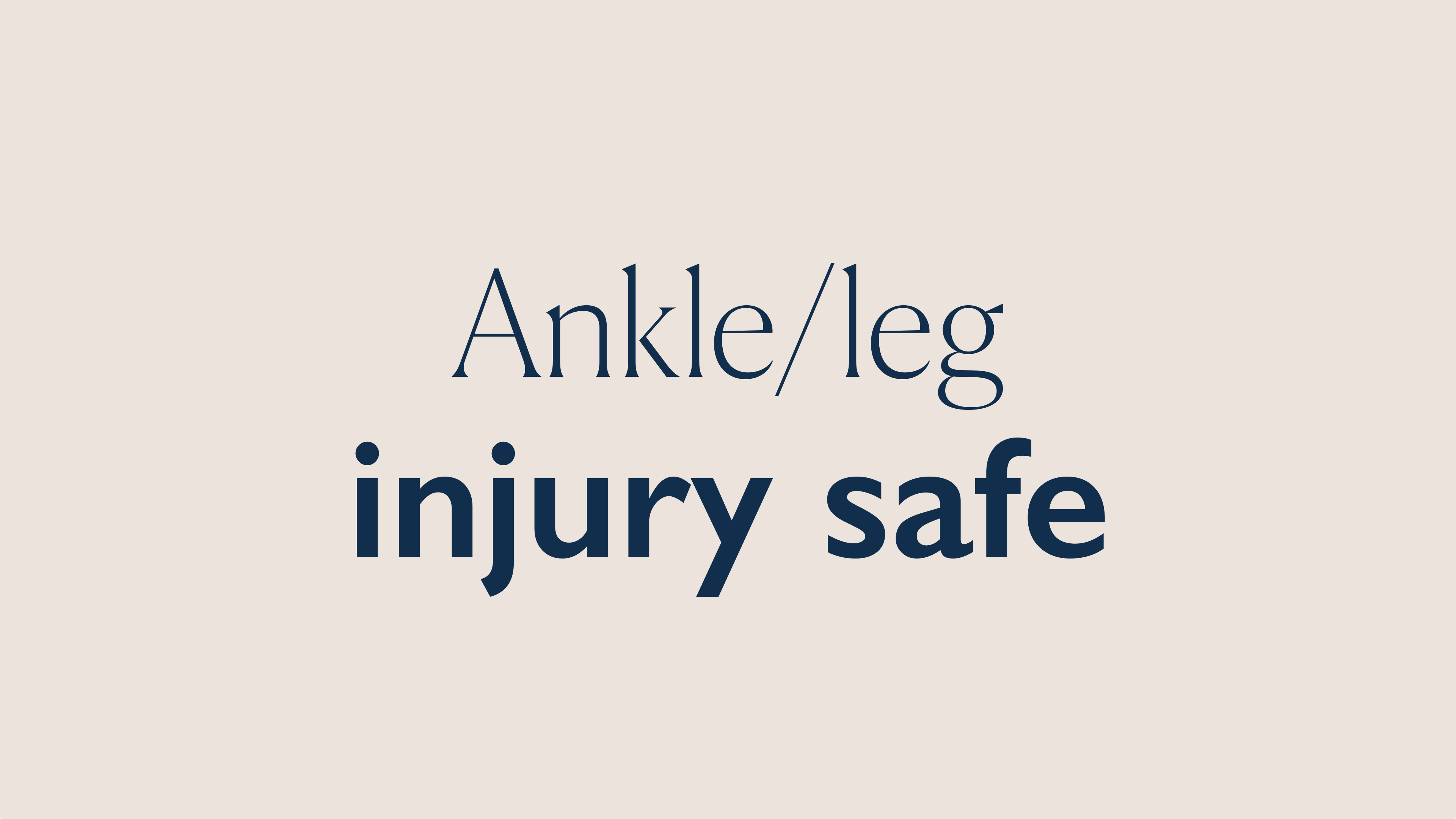 Ankle + Leg Injury Safe - The Sculpt Society