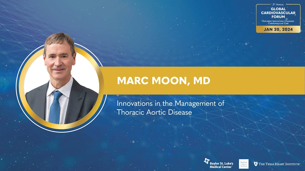 Innovations in the Management of Thoracic Aortic Disease | Marc Moon ...