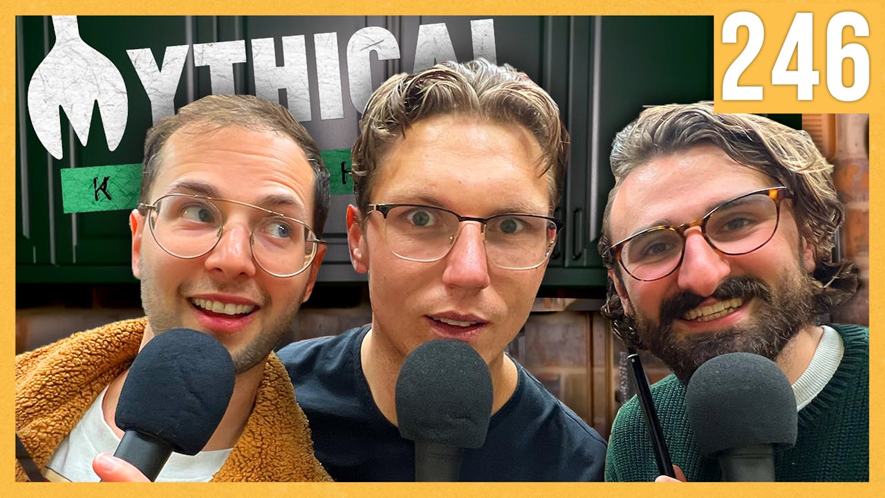 podcast at Mythical kitchen - 2024 - 2nd try