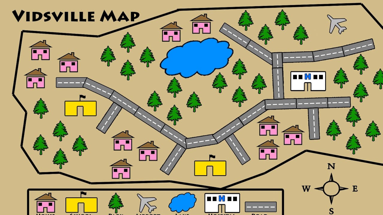 Learn About Maps - Read and Spell - Vids4Kids.tv