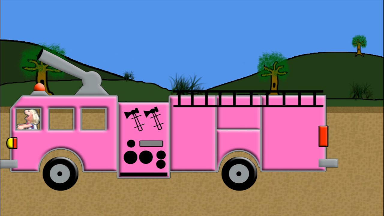 Pink Fire Truck Counting - Numbers and Counting - Vids4Kids.tv