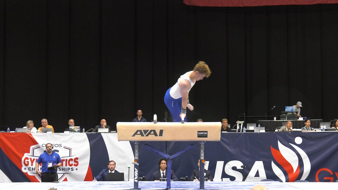 Patrick Hoopes - Pommel Horse - 2022 OOFOS Championships - Sr Men Day 1 ...