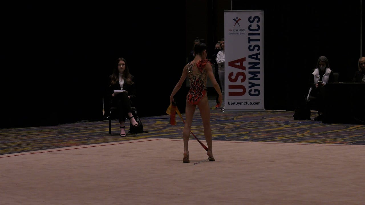 Megan Chu - Ribbon - 2022 Rhythmic Challenge - Junior - 2022 Rhythmic ...