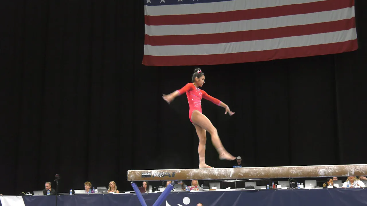 Myli Lew - Balance Beam - 2022 OOFOS Championships - Jr Women Day 2 ...