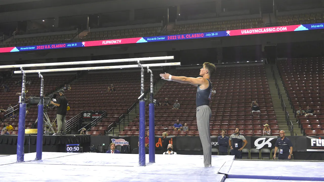 Michael Jaroh - Parallel Bars - 2022 U.S. Classic – Men Session 1 - FlipNow