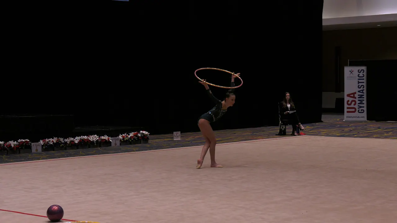Valentina Moya - Hoop - 2022 Rhythmic Invitational - Junior 2008 - 2022 ...