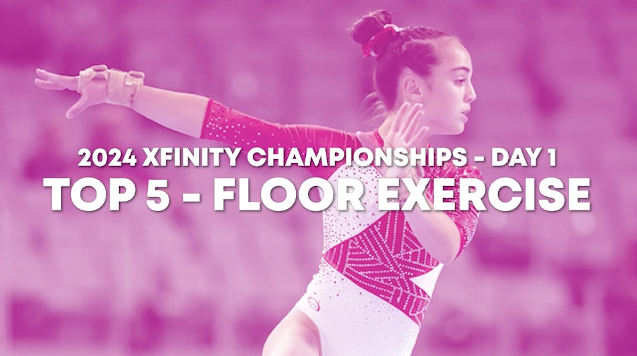 Top 5 Routines - Floor Ex. - Junior Women Day 1 - 2024 Xfinity US ...