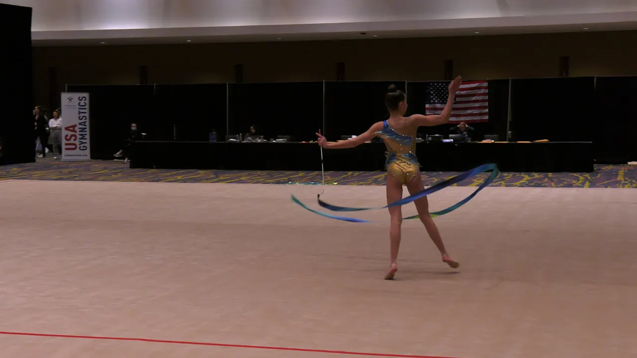 Valentina Moya - Ribbon - 2022 Rhythmic Invitational - Junior 2008 ...