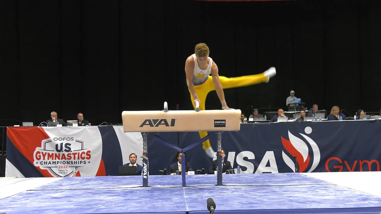 Landon Blixt - Pommel Horse - 2022 OOFOS Championships - Sr Men Day 2 ...