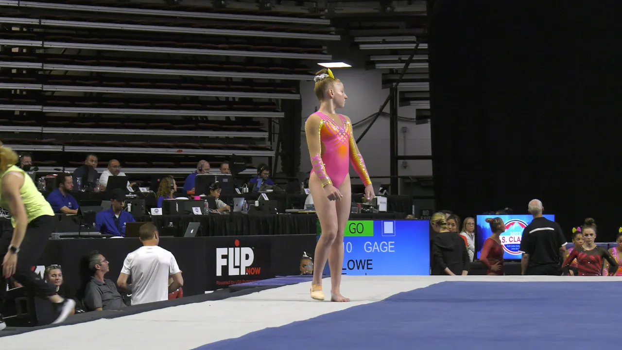 Eveylynn Lowe - Floor Exercise - 2022 U.S. Classic - Junior Session 1 ...