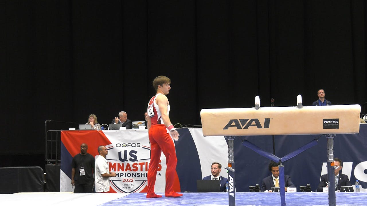 Asher Cohen - Pommel Horse - 2022 OOFOS Championships - Sr Men Day 2 ...