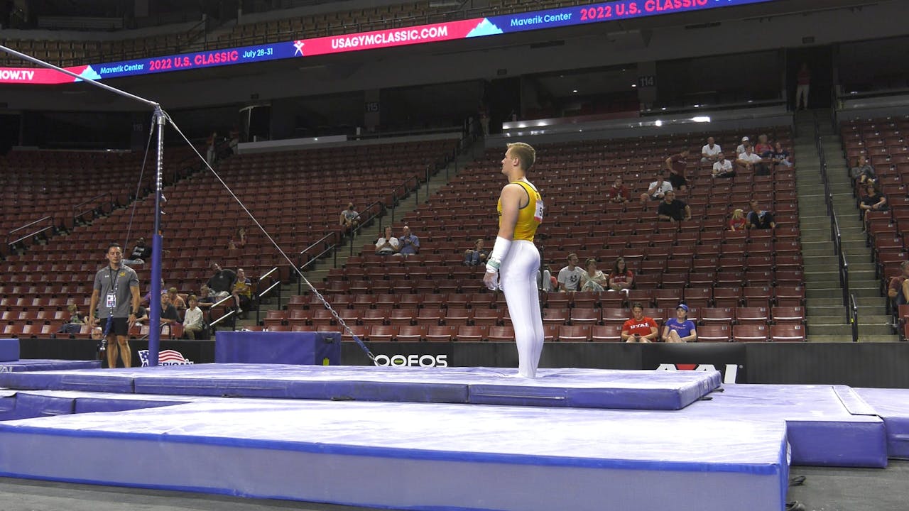 Caleb Rickard - High Bar - 2022 U.S. Classic – Men Session 2 - 2022 U.S ...