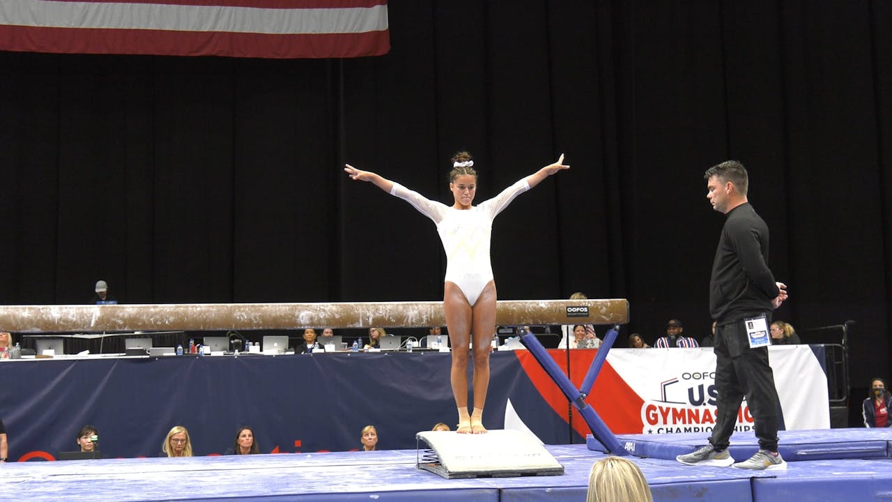 Izzy Stassi - Balance Beam - 2022 OOFOS Championships - Jr Women Day 2 ...