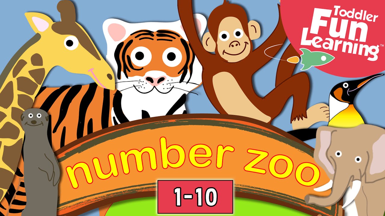 Learn to count to 10 with Number Zoo - Toddler Fun Learning Downloads
