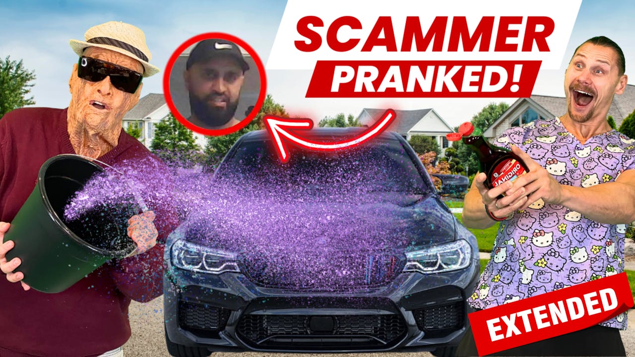 Pranks Destroy Scammer's Luxury Car (Glitter Payback!) EXTENDED ...
