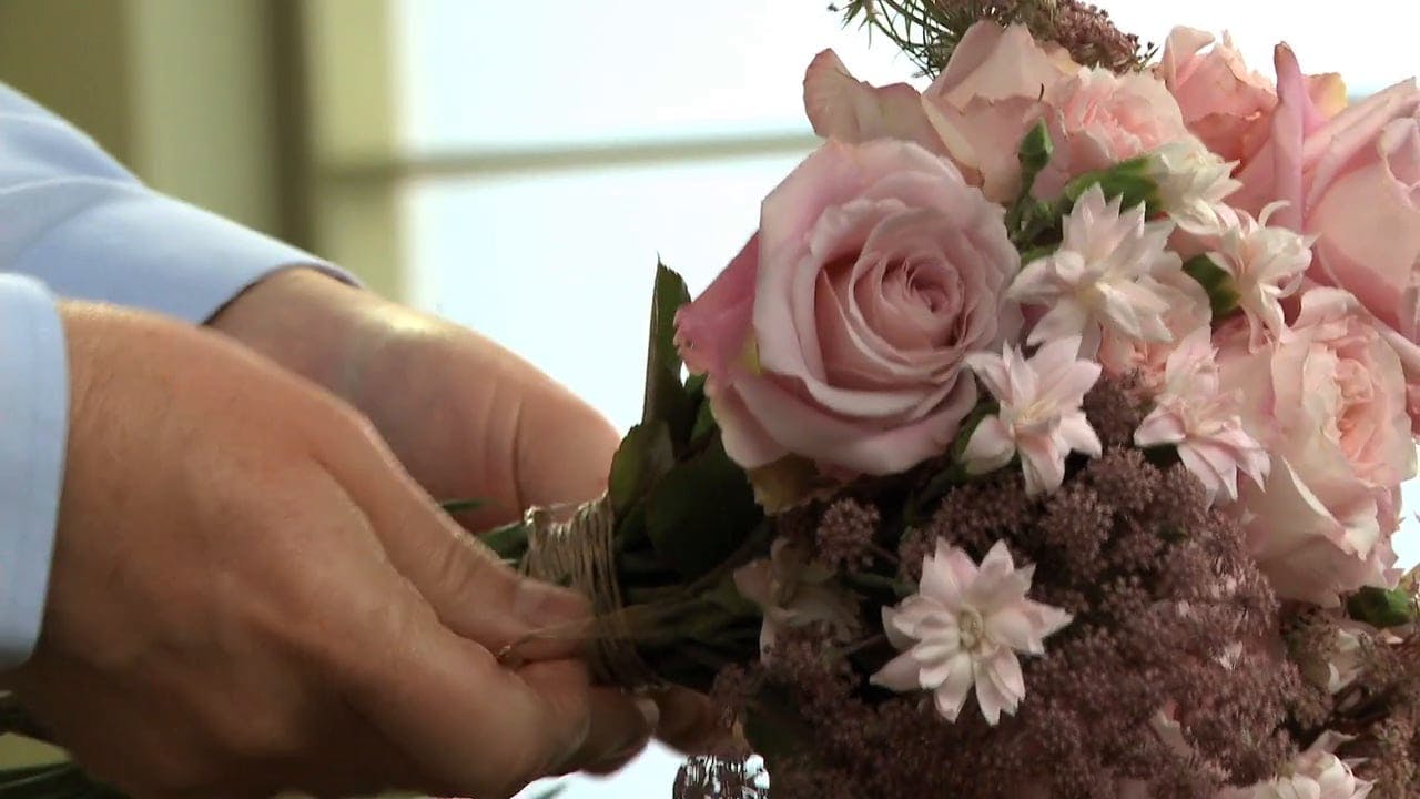 How to arrange flowers: Garden Rose Hand Tied Bouquet! - Season 10 - FWFJ - J Schwanke's Life In ...