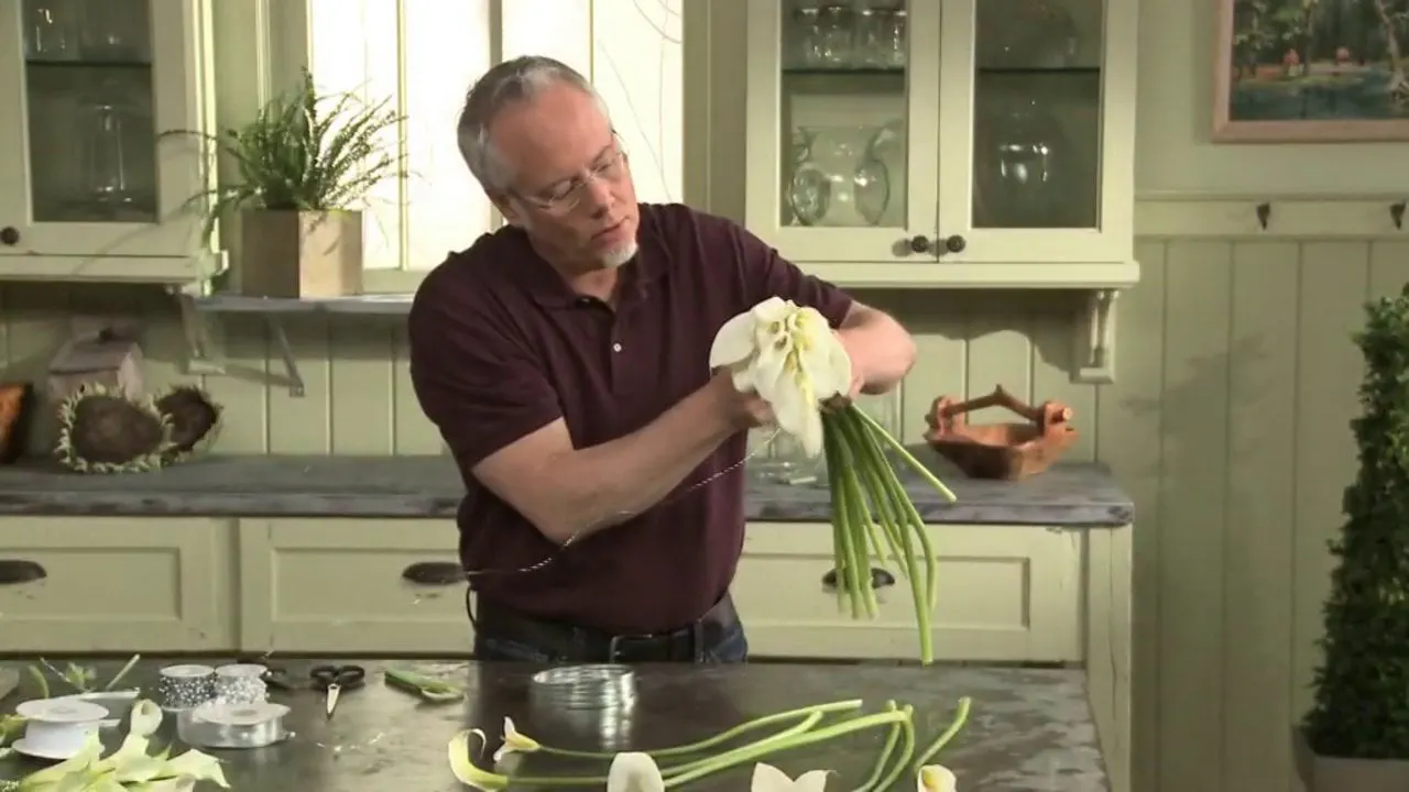 Cascading Calla Lily Wedding Bouquet - Season 1 - FWFJ - J Schwanke's ...