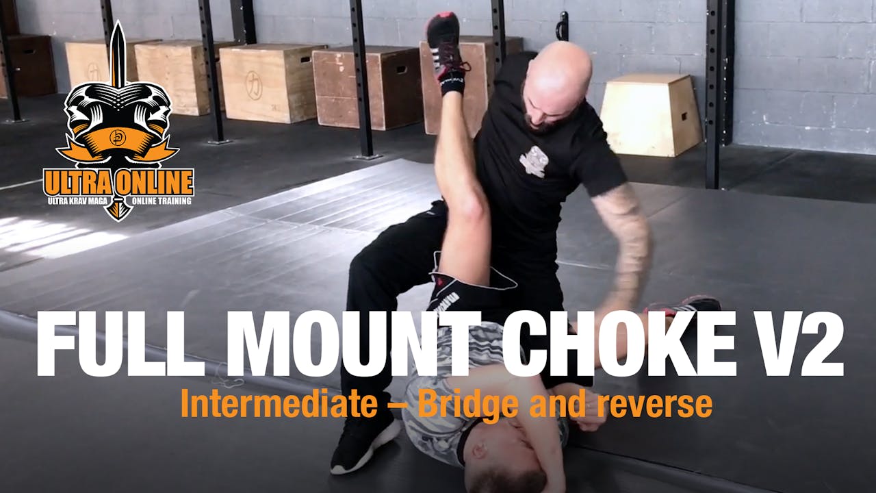 Ground Full Mounted Front Choke V2 - Ultra Krav Maga Online